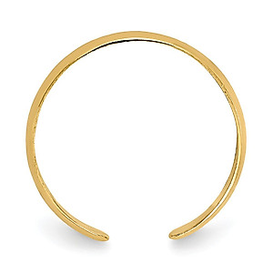 BillyTheTree Jewelry 14K Yellow Gold High Polished Toe Ring