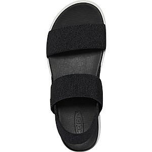 KEEN Women's Elle Backstrap Casual Platform Open Toe Wedge Sandals, Fired Brick, 6.5