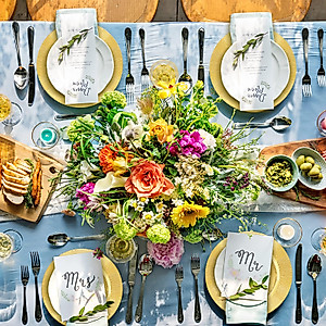 Yinder Set of 24 Round 13" Gold Charger Plates Plastic Reef Plate Chargers Decorative Plates for Table Elegant Gold Decor Plates for Wedding Event Banquet Holiday Birthday Party Place Setting