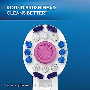 Oral-B 3D White Electric Toothbrush Replacement Brush Heads Refill, 3 Count