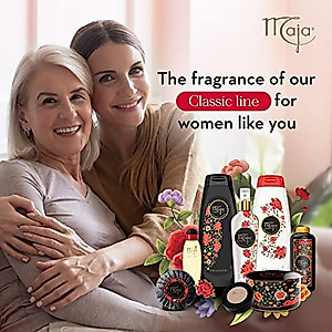 Maja Pressed Compact Powder for Flawless Uniform Coverage, Matte Skin, Without Shine, Long Lasting Effect, Fragrance-Free, Mirror and Tassel, Beige Oscuro Color, 0.53 Oz, Box