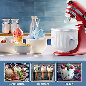 COFUN Ice Cream Maker Parts for KitchenAid, Ice Cream Attachment for KitchenAid, For Kitchen Aid Ice Cream Drive Attachment, Fit For KitchenAid Ice Cream Maker Parts