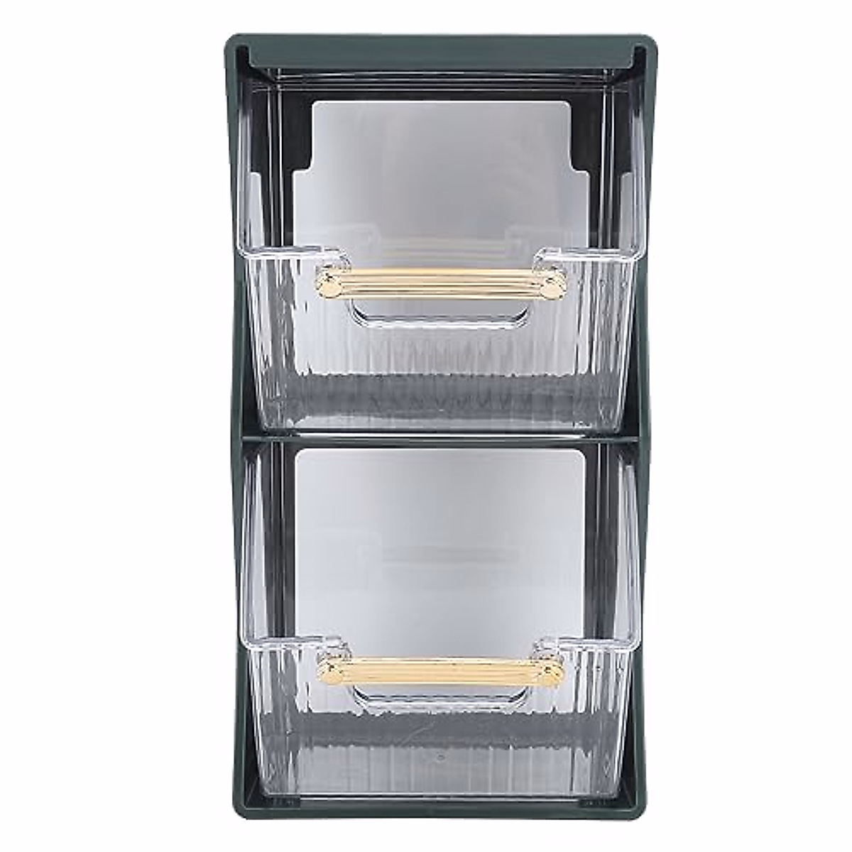 2 Layer Tea Bag Holder, Tea Bag Organizer, Multi Functional Tea Bag Storage Organizer Storage Box for Tea and Coffee Box, Sugar Packets for Kitchen Pantry Cabinets, Countertops