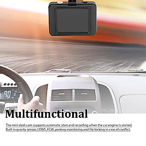 Dash Cam, 1080P Full HD Smart Dash Camera Dash Cam Front Rear Camera with Motion Detection, Loop Recording, G Sensor, Parking Mode, Dashboard Camera