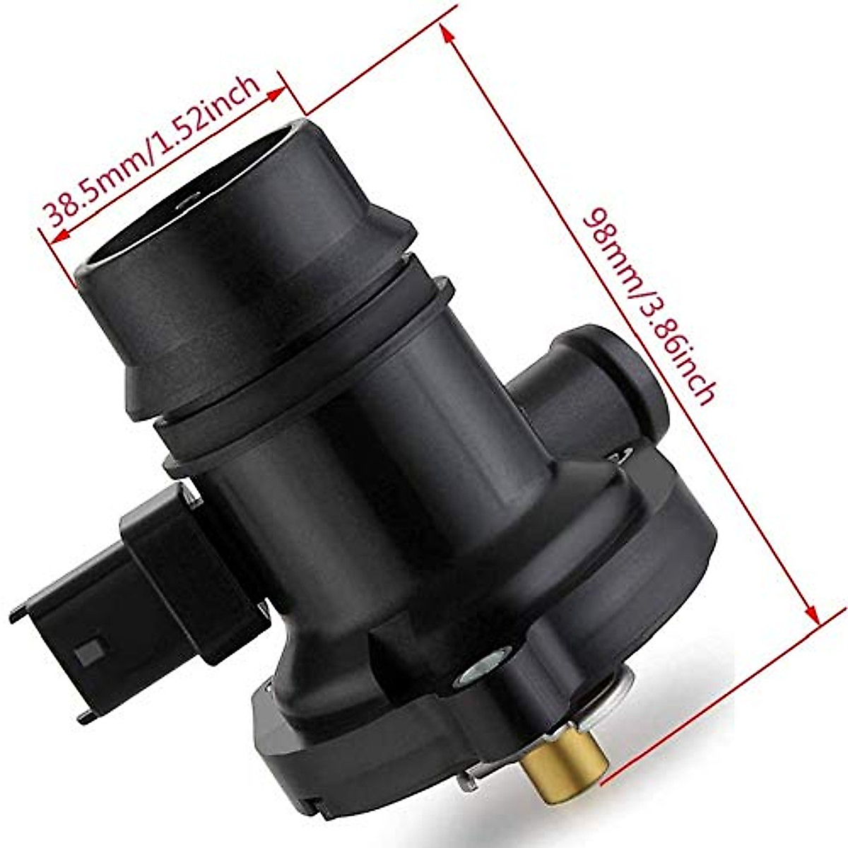 55565336 Engine Coolant Thermostat Housing Assembly with Water Inlet Fits 2013-2016 Buick Encore 2011-2016 Chevy Cruze 2012-2015 Chevy Sonic Replace 55593034 55579010 by Lucky Seven