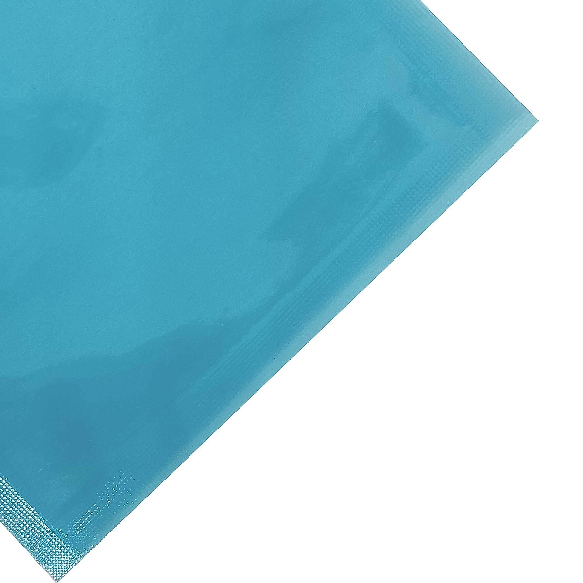 QQ Studio Pack of 100 Transparent Color Reclosable Heat Seal Flat Zip Top Storage Bags (Blue, 4.7" x 7.1")