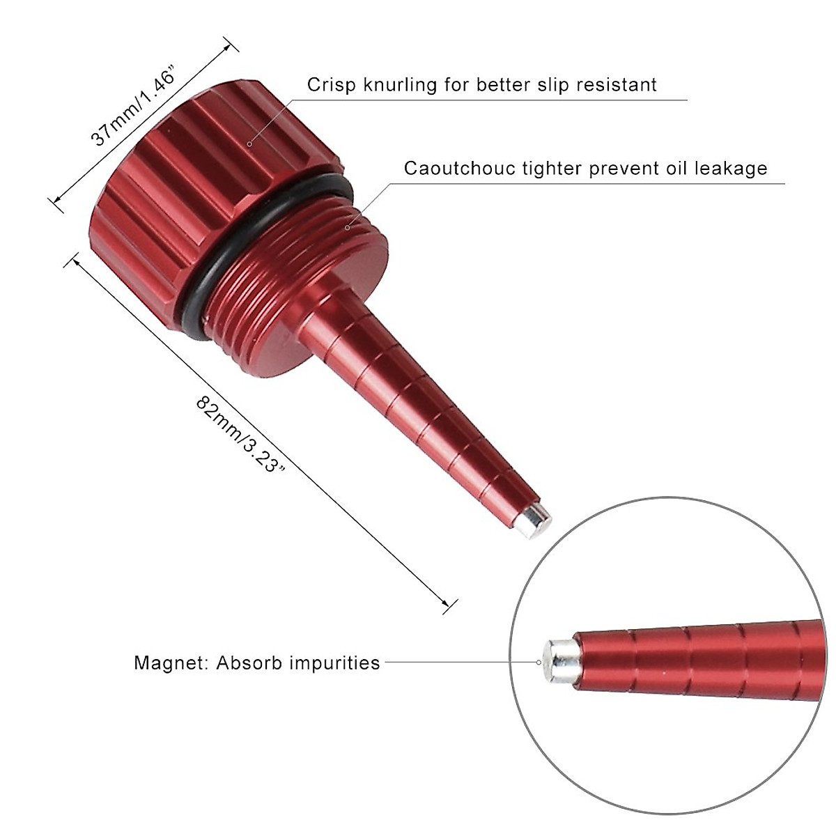 Bundle Two Items: BougeRV Generator Oil Funnel and Oil Dipstick and Generator Cover, Fit For Honda EU2200i