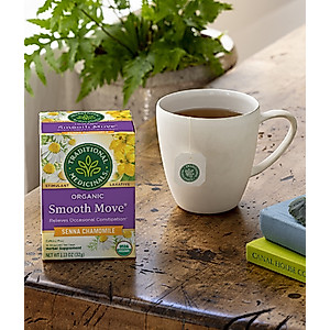 Traditional Medicinals Smooth Move Senna Herbal Stimulant Laxative Tea, Chamomile, Net WT 1.13oz (Pack - 2)
