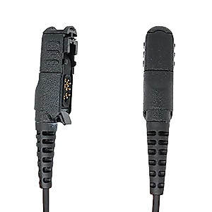 XPR 3500e XPR 3300e Walkie Talkie Earpiece XPR3500 XPR3000 XPR3300 Compatible with Motorola XPR 3300 3500 3300e 3500e Two Way Radio Headset with Mic PTT G Shape Surveillance Headphone