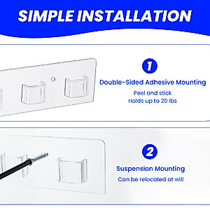 Ubamdom 2 PCS Sunglasses Organizer, Large Acrylic Sunglasses Holder Organizer, Wall-Mounted Sunglasses Holder Organizer, Eyeglasses Hangers for Entryway, Living Room and Bedroom (White)