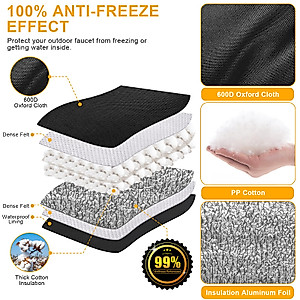 Backflow Preventer Cover Insulated with Thicker 7 Layers Fabric, 30"W x 24"H Backflow Cover with Aluminum Foil Layer for Winter Pipe Freeze Protection, Backflow Insulation Cover, by Cholila Cover