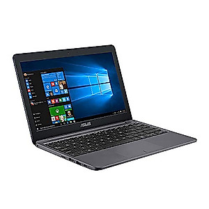 ASUS VivoBook E12 11.6" HD Portable Laptop, Intel Celeron N3350(Up to 2.4GHz), 4GB RAM, 64GB eMMc + 128GB CUE SD Card, 1-Year Microsoft 365l, HDMI, WiFi 5, Webcam, USB-A&C, Up to10 Hours Battery Life