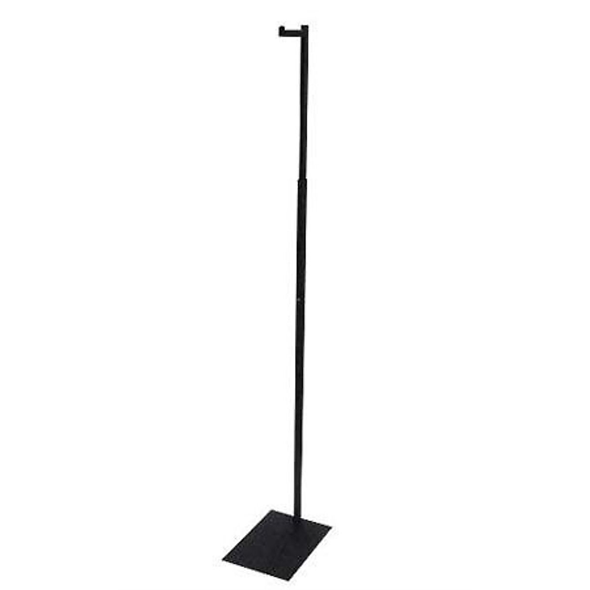 Adjustable Single Costumer - Black,• Matte Black Powder Coat Finish • Adjustable From 48" to 72" • Works Well with Any of Our Fashion Forms ,It's Easy to Showcase Any Single Garment in Your Showroom with Our Adjustable Single Costumer. This Metal Floor St