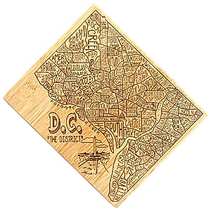 Totally Bamboo Washington DC City Life Bamboo Serving and Cutting Board