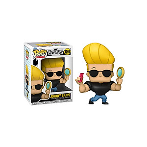 Funko POP Animation: Johnny Bravo - Johnny with Mirror & Comb, Multicolor, 5 inches, (57789)
