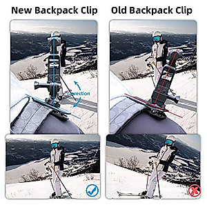 SUREWO 360° Rotation Backpack Strap Mount Quick Clip Mount with Expand Frame Compatible with DJI Osmo Pocket,Osmo Pocet 2