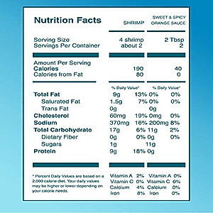 SeaPak Tempura Shrimp with Oven Crispy Breading and Sweet and Spicy Orange Sauce, Frozen, 8.2 oz