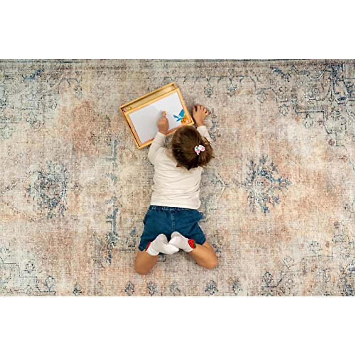 Monolia Machine Washable Area Rugs Perfect for Living Room Rugs,Bathroom Runner, Kitchen Rug, Bedroom Rugs, Entryway Rug, Persian Home Decor, Floor Decoration (2' X 3')