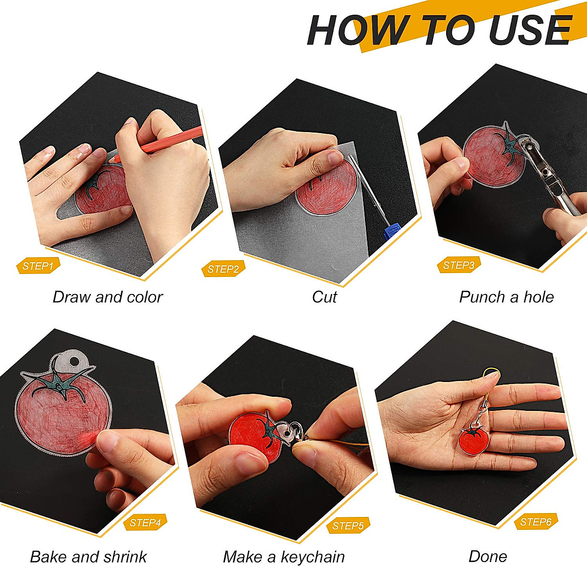 BAPHILE Shrink Dink Sheets,17-Pack,Large Size Clear Blank Frosted Shrink Film Sheets(11'' x 8''), Kids Activities for All Ages,for Boys and Girls Creative Craft