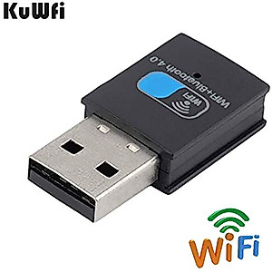 KuWFi WiFi+ Bluetooth 4.0 USB Wireless WiFi USB Adapter LAN Network LAN Card Portable Mini AP for Desktop Laptop