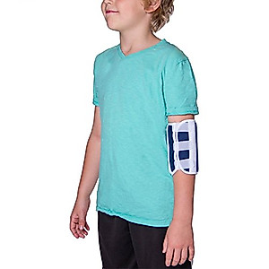 BraceAbility Pediatric Elbow Immobilizer - Arm Restraint Brace and Extension Splint to Keep Arm Straight for Toddlers / Children / Kids (Small)