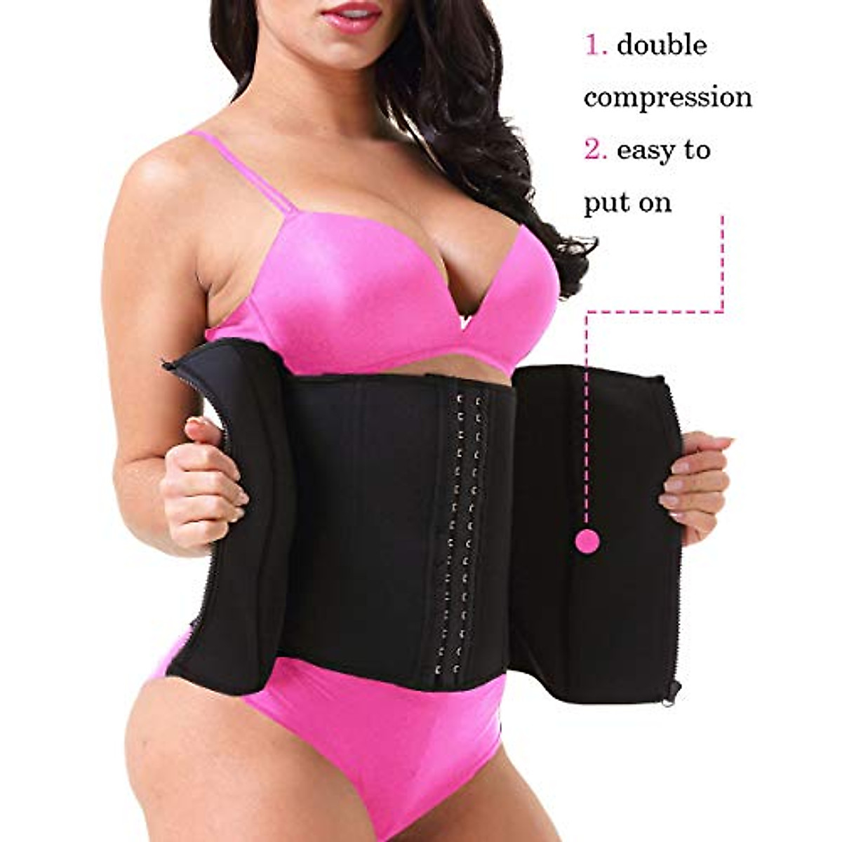 GainKee Corset Waist Trainer for Women-(6X-Large, Belt) Neoprene Workout Sweat Vest Body Shaper