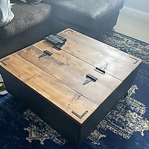 TamBee 5Inch Shed Door Hinges T-Strap Barn Door Hinges Outdoor Heavy Duty Hinges for Wood Wrought Hinges Hardware(2PCS)