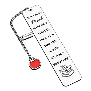 Teacher Appreciation Gifts for Women Men Teacher Appreciation Gifts in Bulk Thank You Gifts for Teachers Bookmark for Principles Teacher Gifts from Students Graduation Retirement Gifts for Teachers