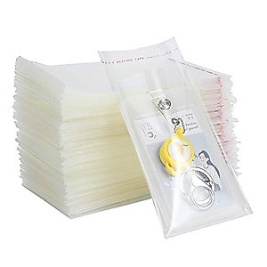 LISM 1000 Pack 3" x 5" Thick 1.6Mil Clear Resealable Cello Self Adhesive Seal Plastic Poly Bags Durable Self-Sealing Packaging Cookie Candy Jewelry Card Gifts Heavy Duty Cellophane Bags