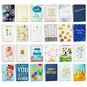 Hallmark All Occasion Cards Assortment—48 Cards with Envelopes (Birthday, Thank You, Congrats, Sympathy, Baby Shower, Blank)