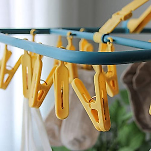 Cabilock Multipurpose Hanger Folding Hangers Pants Rack Hanger Foldable Garment Rack Wall Hangers for Clothes Multipurpose Clothes Hanger Plastic Hanger Drying Rack Coat Hanger to Rotate