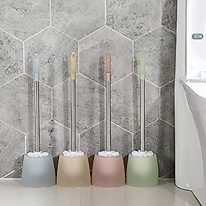 SPOUR Bathroom Toilet Bowl Brushes,Floor Standing/Mounted Wall Toilet Brush,Deep Cleaner Toilet Brushes,for Bathroom Toilet-Blue