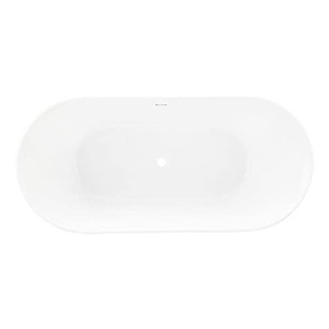 Signature Hardware 953449 Odenwald 67" Acrylic Soaking Tub with Integrated Overflow and Drain