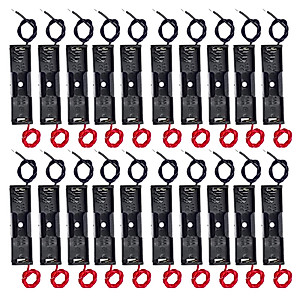 AEDIKO 20pcs AA Battery Holder 1x 1.5V AA Battery Holder 1 Solt AA Battery Holder with Wires