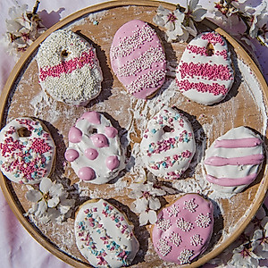 Bonropin Large 4PCS Bunny Rabbit Cookie Cutters Set With Bunny,Carrot,Large Egg,Middle Egg.