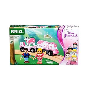 BRIO Disney Princess - 32257 Sleeping Beauty Battery Train | Delightful Toy Train Set for Kids | Compatible with All Railway Sets & Accessories | Perfect for 3-Year-Old Boys and Girls