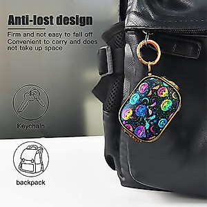 Bvatiuo for Airpods Pro 2nd Generation/1 Generation Case with Keychain,Airpods Pro 2 Case for Women Men, Full Protective Hard Shockproof AirPods Pro Case (2022/2019) (Halloween Pumpkin)