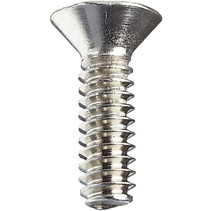 Stainless Steel Machine Screw, Plain Finish, Flat Head, Star Drive, 3/8" Length, #4-40 Threads (Pack of 100)