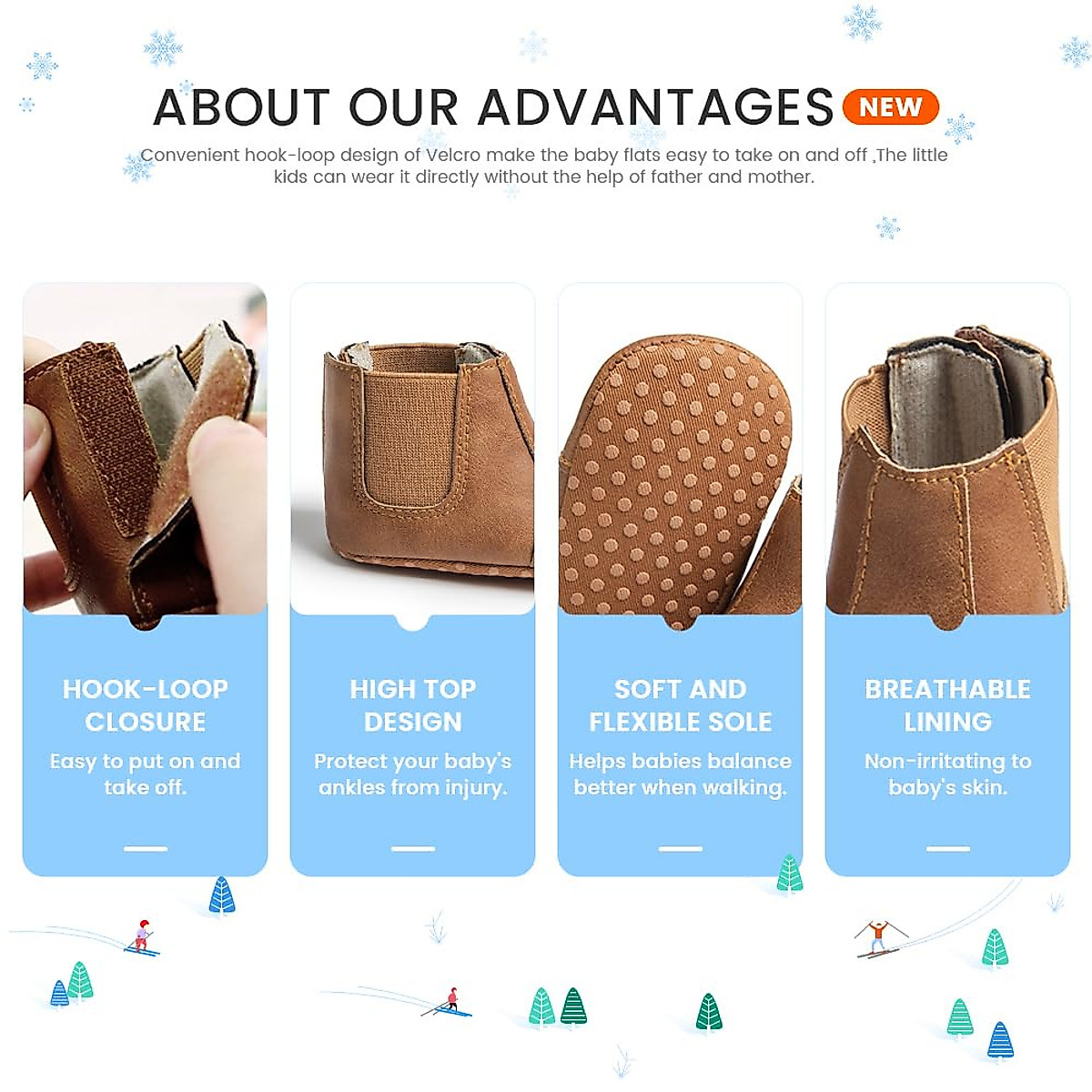 Meckior Baby Girls Cowboy Tassel Boots Side Zipper Moccasins Soft Bottom Non-Slip Toddler Shoe