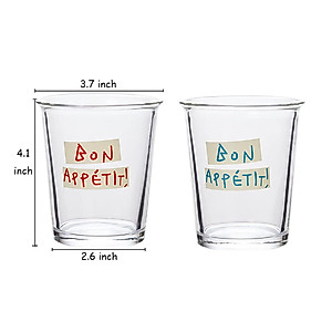 GIVSSES Coffee Cup - 11 oz Cute Beer Cups - Coffee Mug - Clear Iced Coffee Cup - Beer Cup - Iced Coffee Glass Cups - Coffee Bar Accessories