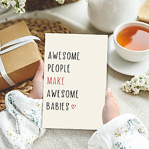 Missonemi Funny Baby Shower Card, Humorous Baby Shower Gifts for Girls Boys, New Baby Card for New Mom New Dad, Cute Baby Expecting Card, New Baby Arrival Card, Congratulations Pregnancy Card