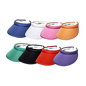 Glove It Women's Solid Visor, Black, Standard