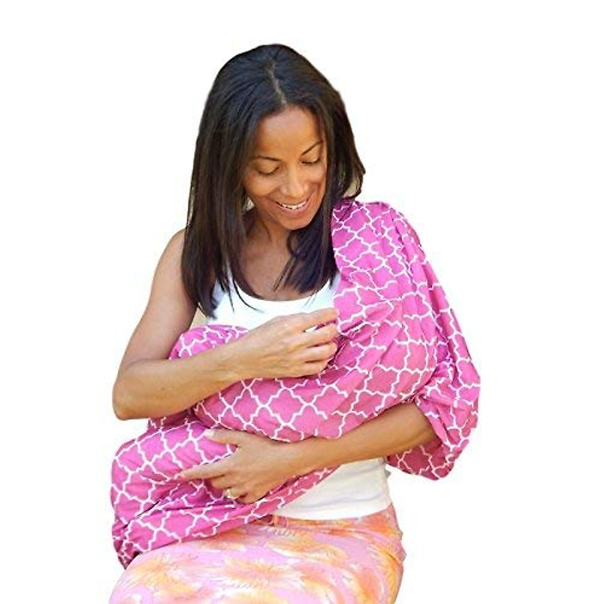 Nursing Scarf for Breastfeeding | Infinity Nursing Cover Hides Back for Privacy
