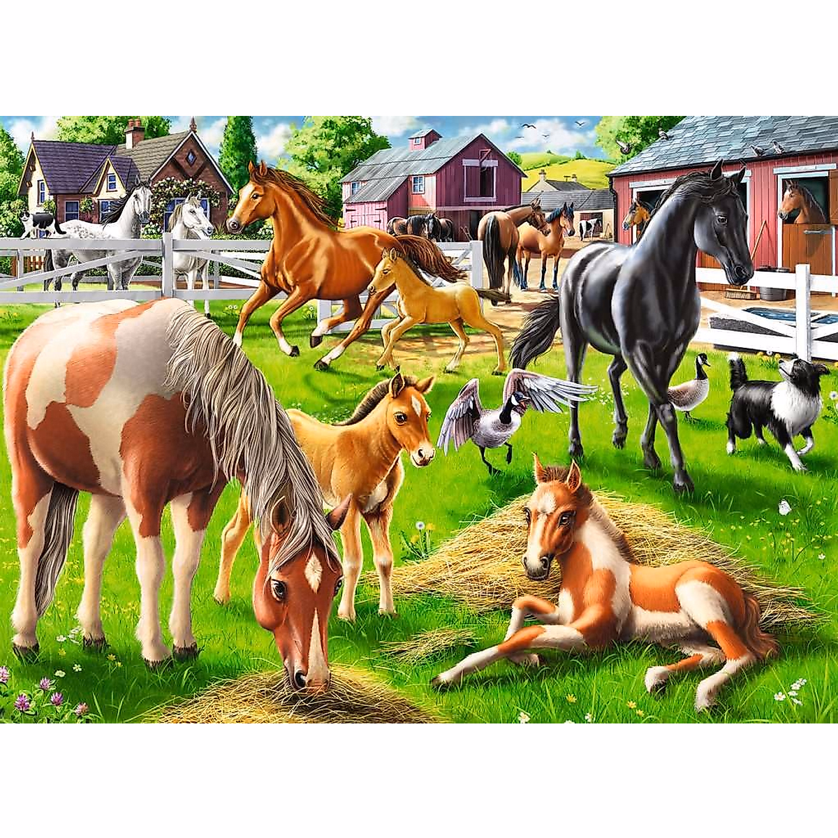 Ravensburger Happy Horses 60 Piece Jigsaw Puzzle for Kids - 05175 - Every Piece is Unique, Pieces Fit Together Perfectly