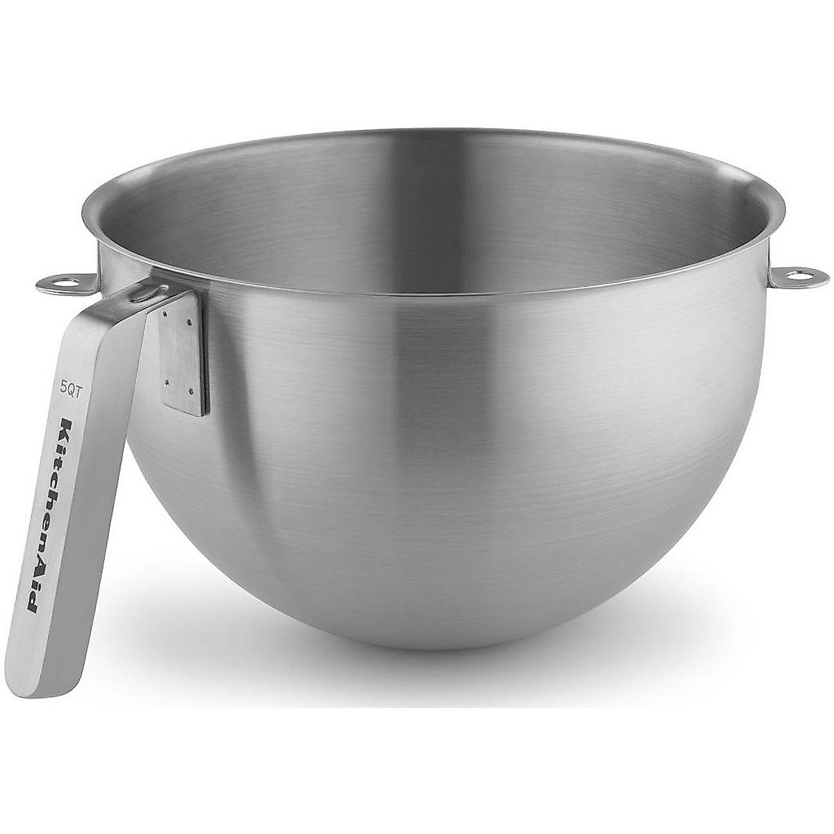 KitchenAid KSMC5QBOWL 5-Quart Mixing Bowl with J Hook Handle, Stainless Steel, NSF, (Fits Commercial Stand Mixers KSM8990 and KSMC895)