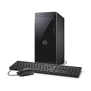 Dell Inspiron 3671 Desktop Gaming Desktop, Intel Core i7-9700 Processor, 32GB DDR4 RAM, 1TB PCIe SSD + 1TB HDD, WiFi, Bluetooth, DVDRW, HDMI, VGA, Windows 11 Pro, Black