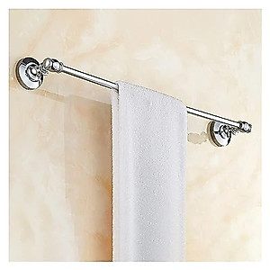 Towel BAR Rack Towel Rack Single Towel Storage Rack Towel Bar Polished Copper Chrome Finish Towel Rod,Wall Mounted Towel Shelf for Bathroom or Kitchen Bathroom Hardware/80Cm (Size : 80Cm)