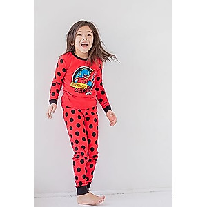 Miraculous Ladybug Little Girls Breathable Pullover Pajama Shirt & Pajamas Pants Red 6X