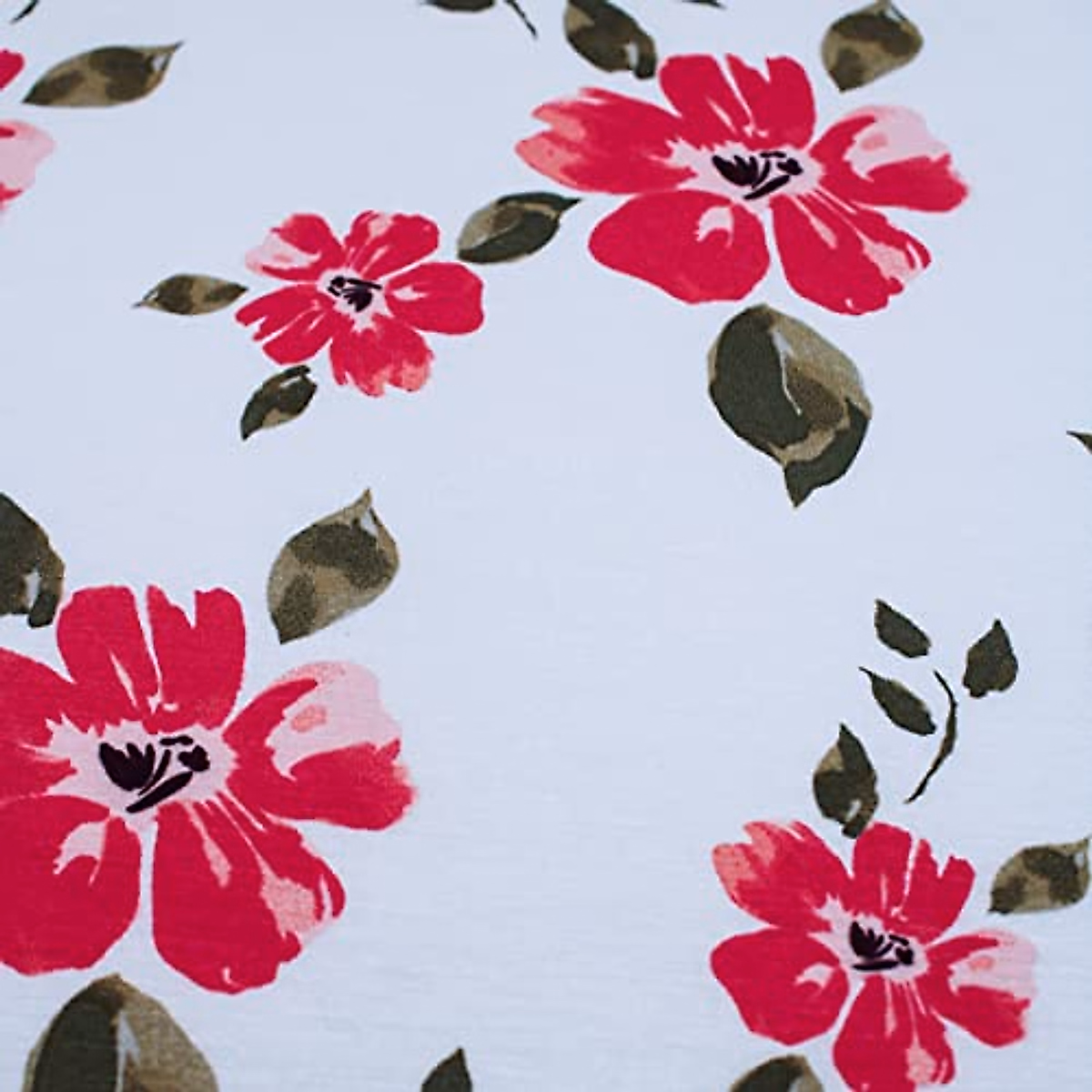 Texco Inc Floral Pattern Heavy Rayon Spandex Jersey Knit 4 Way Stretch/Medium Flowers Print/Maternity, Apparel, DIY Fabric, Off White Watermelon 10 Yards