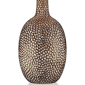 360 Lighting Chalane Rustic Farmhouse Accent Table Lamps 23 1/2" Tall Set of 2 Antique Bronze Hammered Textured Natural Linen Shade for Bedroom Living Room House Bedside Nightstand Office